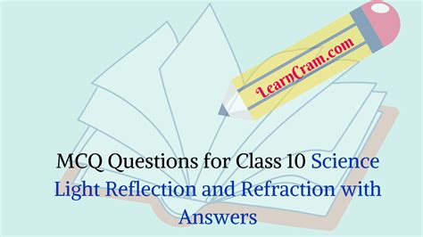 Mcq Questions For Class 10 Science Light Reflection And Refraction With Answers Learn Cram