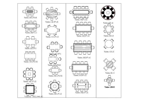 Dynamic Multiple Wooden Dining Table Elevation Blocks Cad Drawing