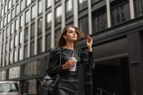 Premium Photo Stylish Beautiful Elegant Business Girl In A Fashion