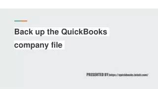 PPT QuickBooks File Doctor Fix Your Damaged Company File Or Network PowerPoint Presentation
