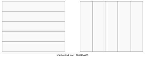 Showing Six Equal Parts Whole Rectangle Stock Vector Royalty Free
