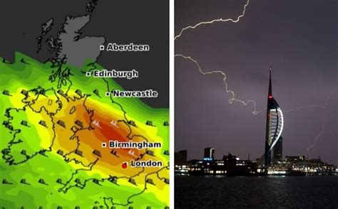 Lightning Tracker LIVE Met Office Issues Yellow Weather Warnings Ahead Of Storms Weather
