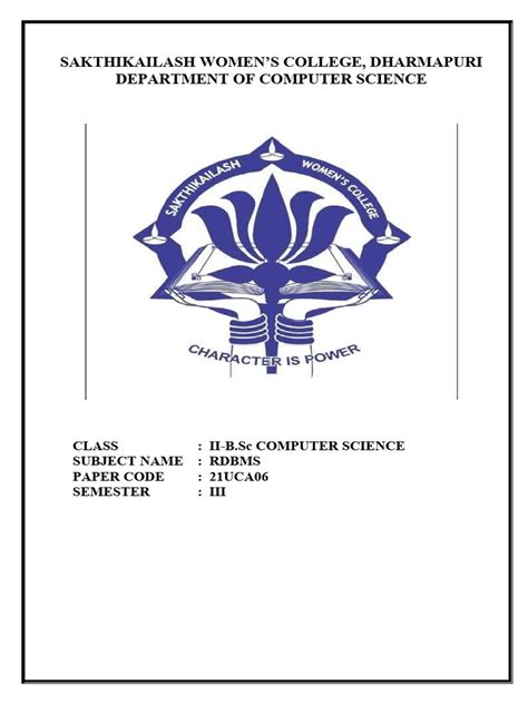ii rdbms notes pdf databases database transaction