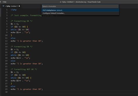 Formatting Behavior Issue Issue Bmewburn Vscode Intelephense GitHub