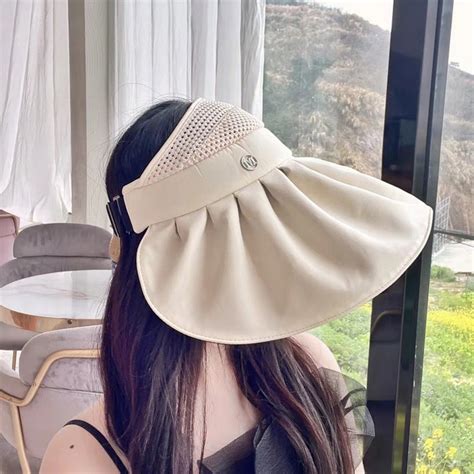 蕉下贝壳防晒帽女士防紫外线黑胶遮脸女夏遮阳帽空顶帽太阳帽大檐 阿里巴巴