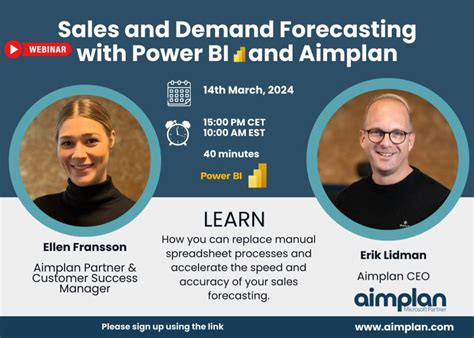 aimplan on linkedin tomorrow join erik lidman and ellen fransson to