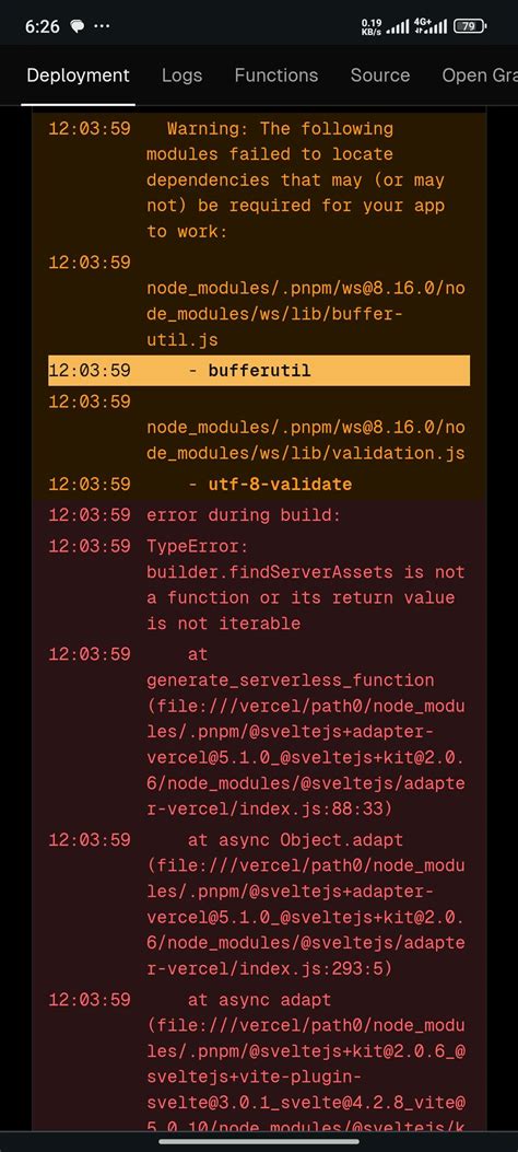 having troubles deploying to vercel r sveltekit