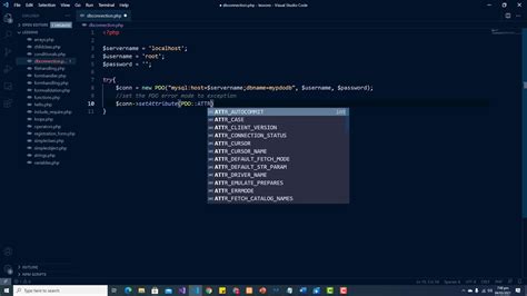 Php Mysql Pdo Connection Youtube