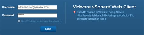 While Trying To Login And Configure A Vcenter Single Sign On Sso 55