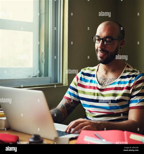 Man Male Laptop Internet Computer Concept Stock Photo Alamy