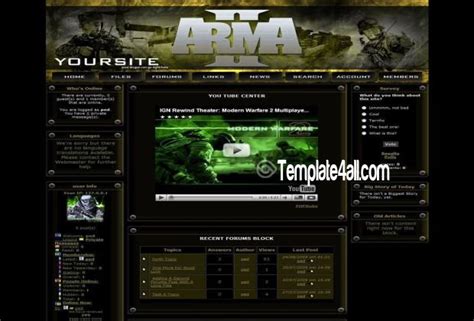 Abstract Green Arma Phpnuke Theme Template