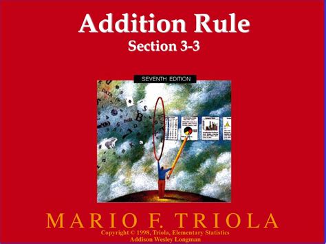 Copyright Triola Elementary Statistics Addison Wesley Longman