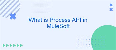What Is Process Api In Mulesoft Savemyleads