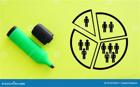 Market Segmentation And Dividing Market Into Subsets Or Audiences Stock