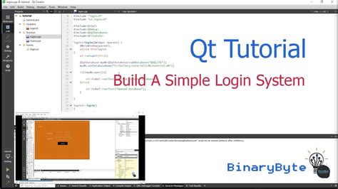 C Qt Gui Tutorial Build A Simple Login System In Qt In Bangla Youtube