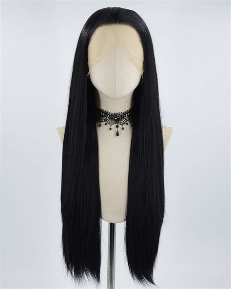 360 Long Black Straight Synthetic Lace Front Wig Ww552 Weekendwigs