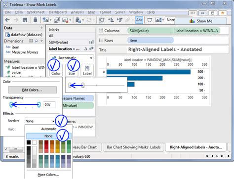 Tableau Friction Hack Anatomy Right Aligning Bar Chart Labels