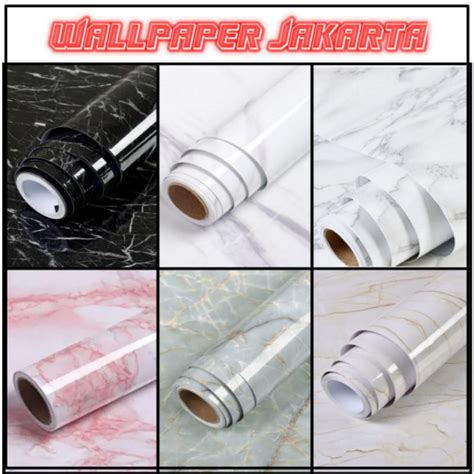 Jual Wallpaper Motif Marmer Glossy Stiker Dapur Anti Minyak Dan Panas Mudah Di Bersihkan