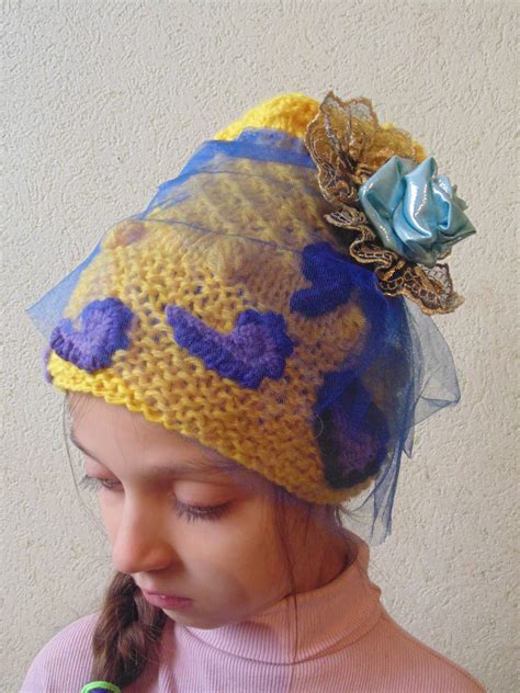 Шапочка для подростка Вязаная шапочка с подшитым подкладом