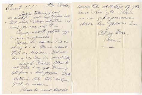 Lot Detail Ted William Handwritten And Signed Letter And Envelope