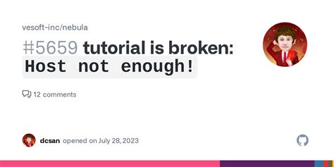 Tutorial Is Broken `host Not Enough` · Issue 5659 · Vesoft Incnebula · Github