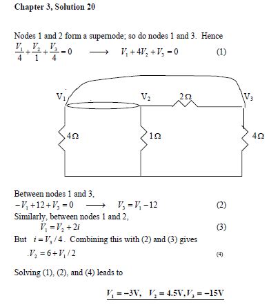 Nodal Analysis Confusing Solution Electrical Engineering Stack Exchange
