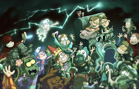 Mabel Pines Dipper Pines Bill Cipher Waddles Bipper And 1 More