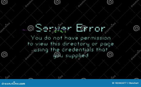 Server Error Message With Bad Glitch Effect Stock Video Video Of Failed Hacker