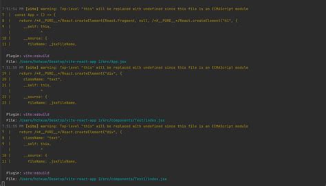 [vite] warning top level this will be replaced with undefined since