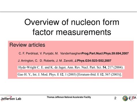 Ppt Nucleon Form Factors Powerpoint Presentation Free Download Id2929603