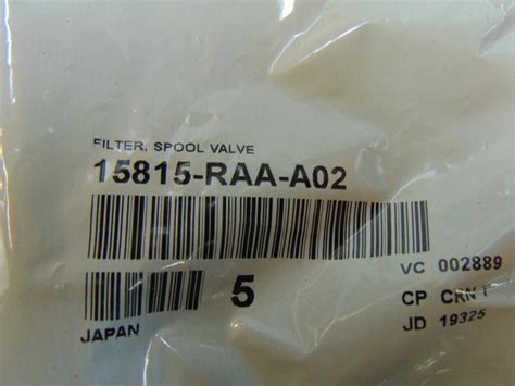 15815-RAA-A02 - 2007-2008 Honda Fit - Filter Assembly Spool Valve ...