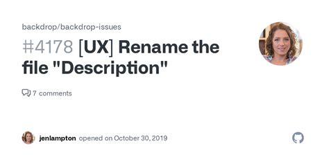 Ux Rename The File Description · Issue 4178 · Backdropbackdrop