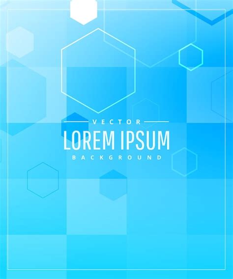 헥사 블루 추상적 인 기하학적 넓은 배너 디자인 배경 프리미엄 벡터