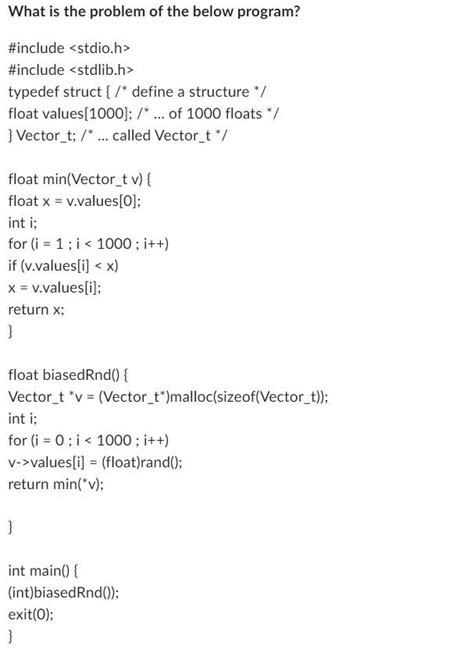 Solved What Is The Problem Of The Below Program Include Chegg