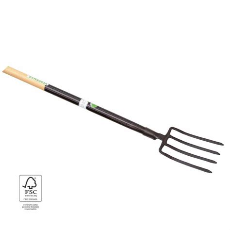 4 Prong Fork With Beech Fsc Handle 27x18cm Sherries Estates