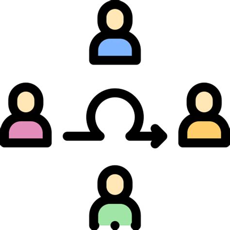 Agile Team Detailed Rounded Lineal Color Icon