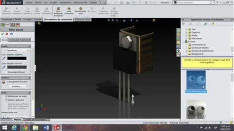 Como Hacer Un Render En Solidworks 2014 Youtube