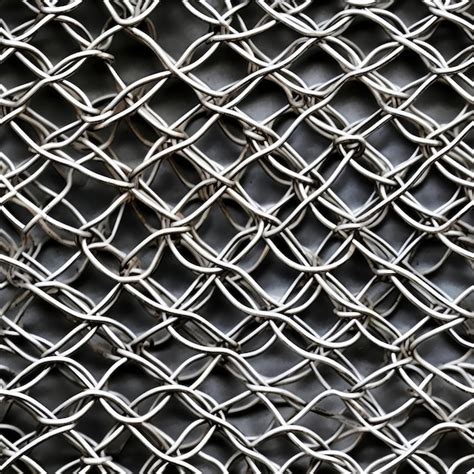 Premium Ai Image Seamless Metal Mesh Texture