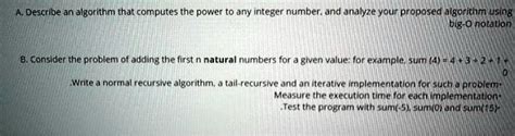 solved texts i want to solve this question find big o measure the