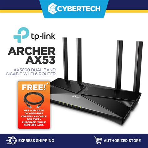 Cybertech Tp Link Archer Ax Ax Dual Band Gigabit Wi Fi Router Shopee Philippines
