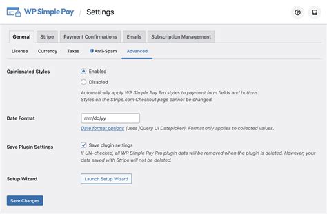 how to use wp simple pay s advanced settings wp simple pay