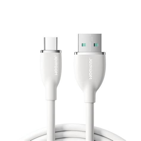 JOYROOM SA AC A USB To USB C Type C Liquid Silicone Fast Charging Data Cable M White