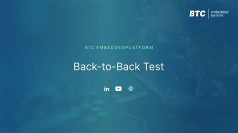 Btc Embedded Systems On Linkedin Btc Embeddedplatform Back To Back Test