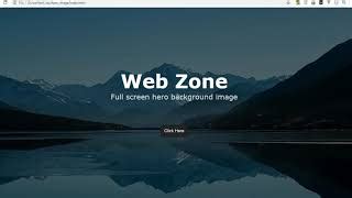 Full Screen Hero Background Image Using Html And Css Doovi