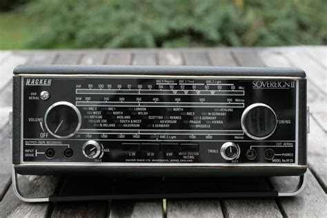 Hacker Sovereign Ii Transistor Radio Radio Retro