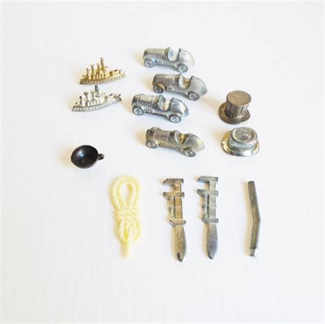 Monopoly And Clue Game Tokens 13 Current Pieces