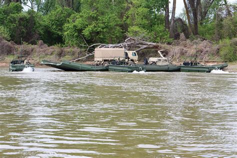 Army Performs Bridge Building Exercise On Mkarns The Waterways Journal