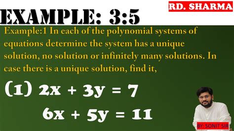 45 2x 3y 7 6x 5y 11 In Each Of Polynomial System Of Equations