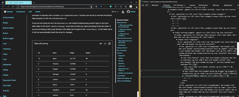 Bug Mat Table Sorting Indicator Not Visible Under High Contrast Mode · Issue 24139