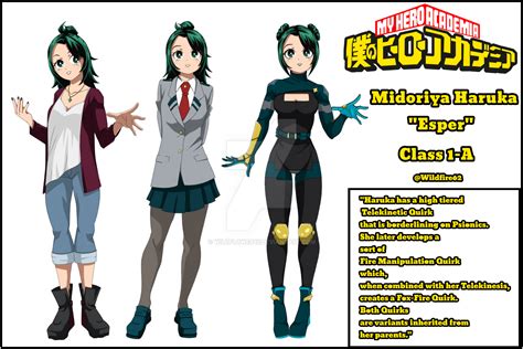 Mha Oc Midoriya Haruka Esper By Wildflower62 On Deviantart